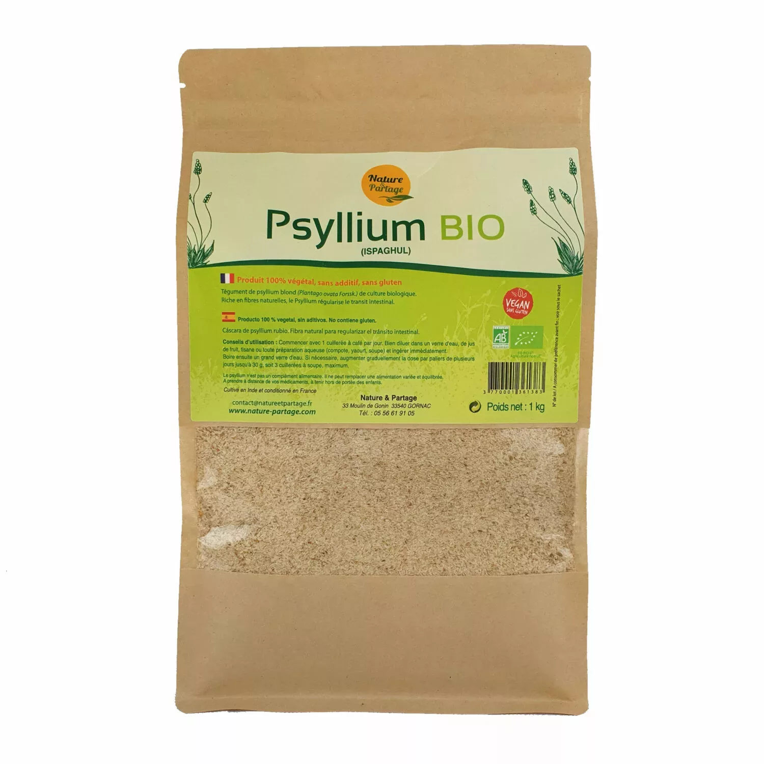 Psyllium blond bio - Nature et Partage