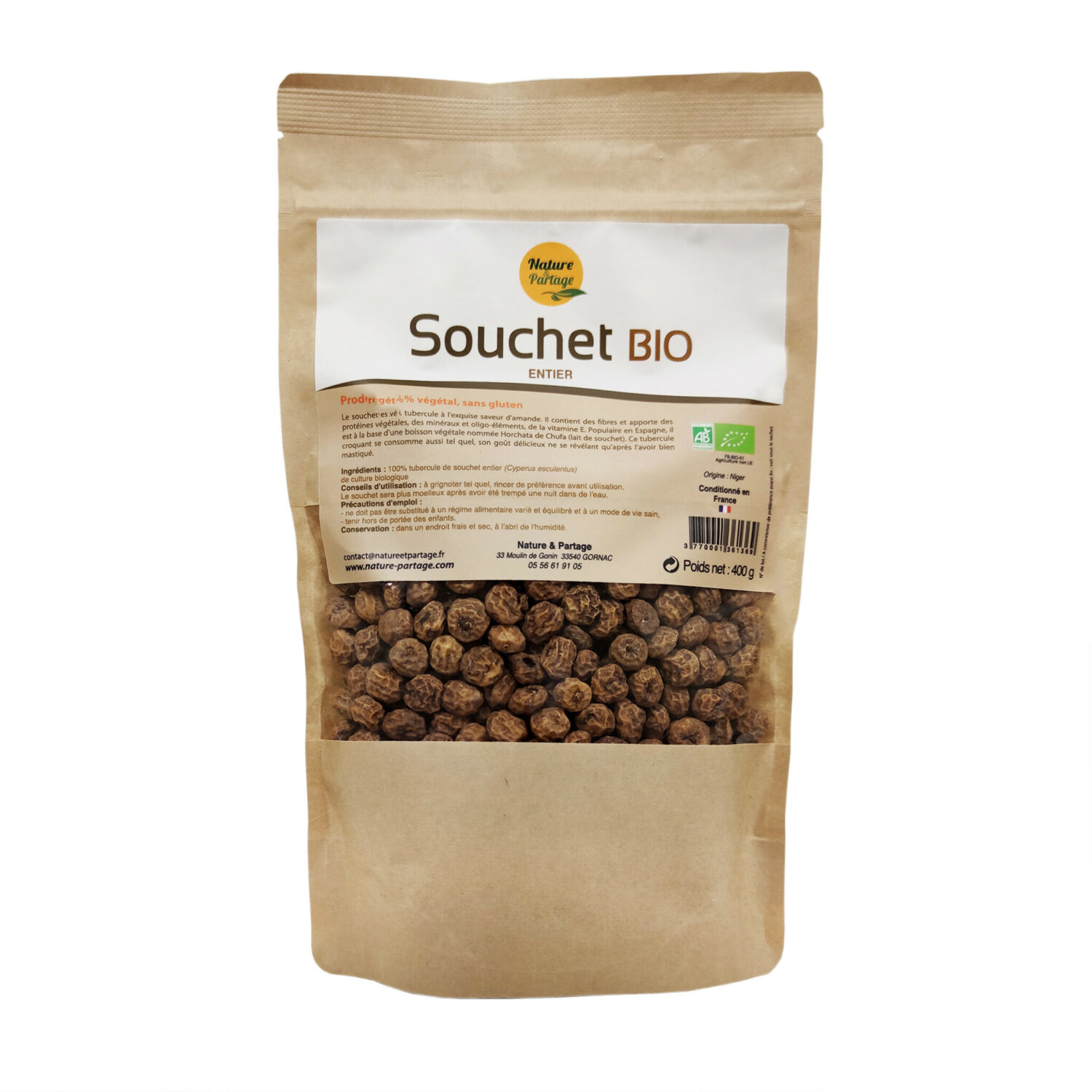 Souchet bio pour jus végétal - 400 g - Nature et Partage
